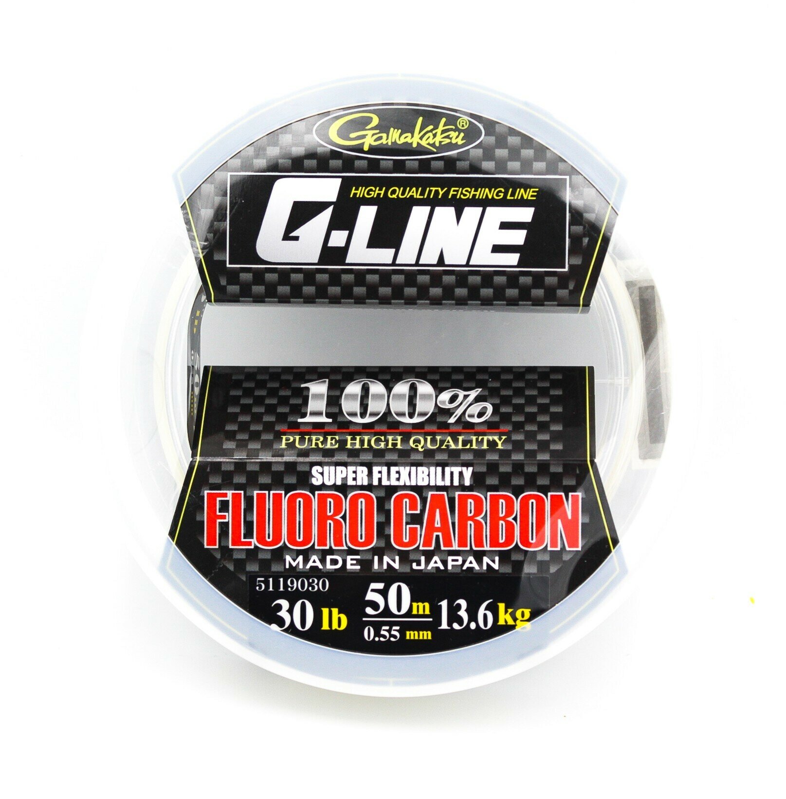 Леска Gamakatsu G-Line F-Carbon BigSpool 0,75mm 50m (5119050)