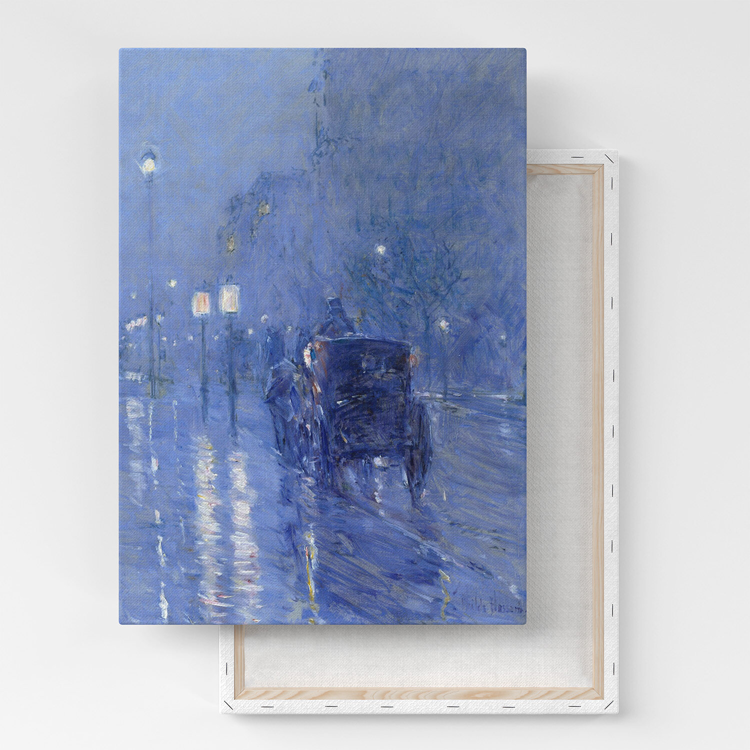 Картина на холсте, репродукция / Чайльд Гассам - Rainy Midnight / Размер 30 x 40 см