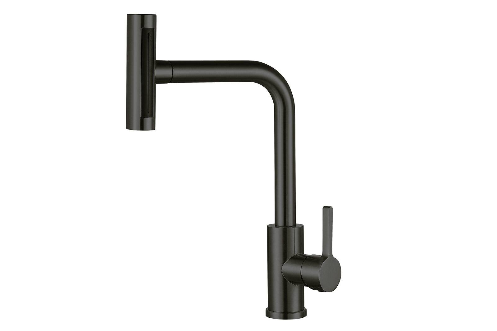 Кухонный смеситель Zorg серия Steel Hammer SH 093 PVD GRAFIT графит, вытяжная лейка 4 режима