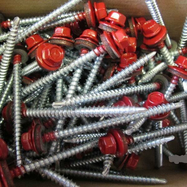 Саморез кровельный 4.8 x 70 мм 100 шт. RAL 3011 Коричнево-красный