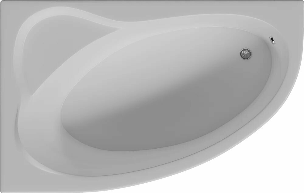 Акриловая ванна Aquatek Eco-friendly Фиджи 170х110 L FID170-0000001 без панелей, каркаса и слив-перелива