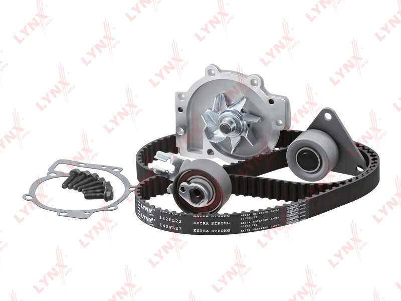 Комплект ремня ГРМ с водяным насосом LYNXauto PW-1248. Для: FORD форд 2.5 Focus(Фокус) II 05-12 / Kuga(Куга) I 08-12 / Mondeo(Мондео) IV 07-15 / S-max(Смакс) 06-14, VOLVO Вольво 2.0-2.5 C30 06-13 / C70 98-13 / S40 II 04-12 / S60 00-16 / S70 97-00 / S80 98