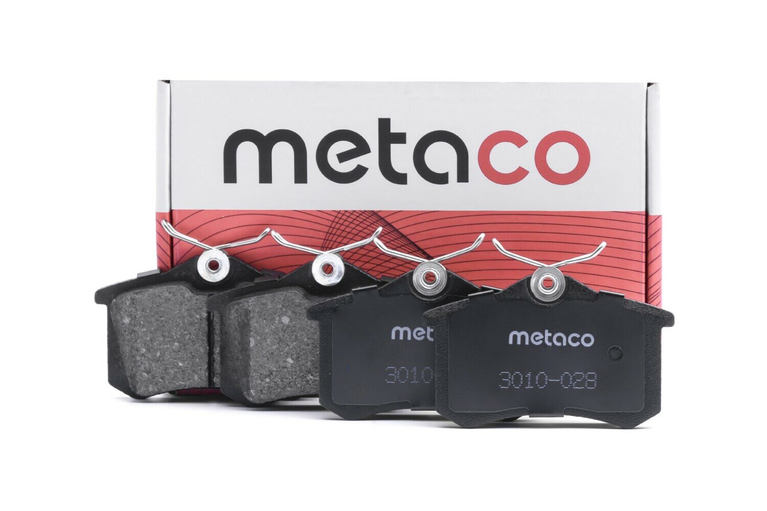 Колодки тормозные задние дисковые к-кт зад METACO 3010-028