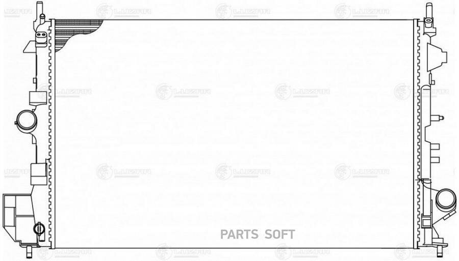 Радиатор охл. для а/м Opel Vectra C (02-) 1.6i/1.8i MT (рестайл.) (LRc 2114)