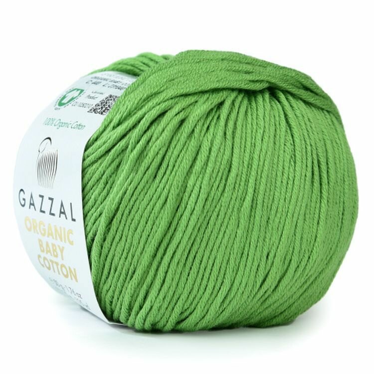 Пряжа GAZZAL ORGANIC BABY COTTON, экзотик - 440, 100% органический хлопок, 5 мотков, 50 г, 115 м.