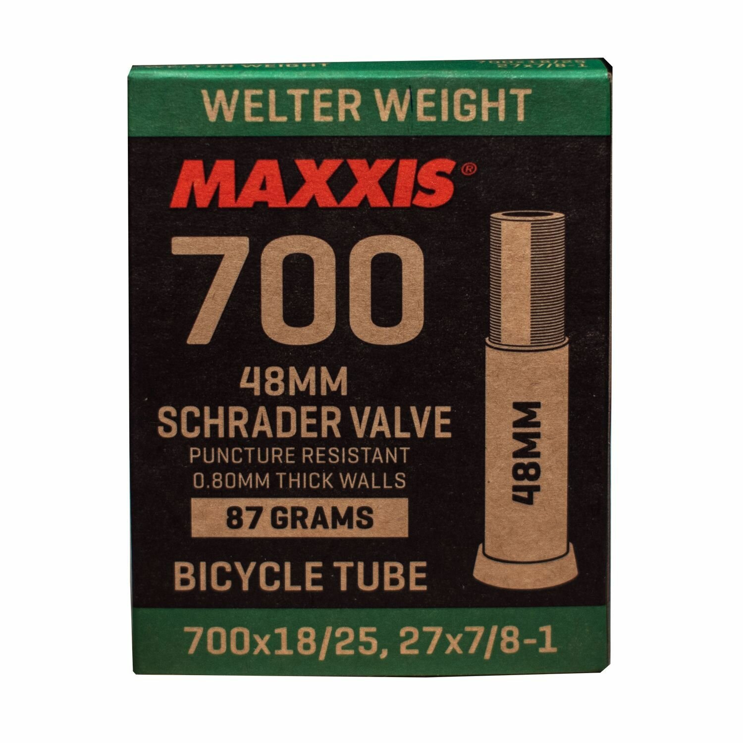 Камера Maxxis Welter Weight 700x18/25C Schrader 48мм