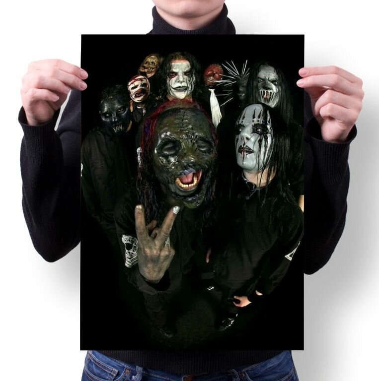 Плакат Slipknot, Слипнот №4, А3 (42-29 см)