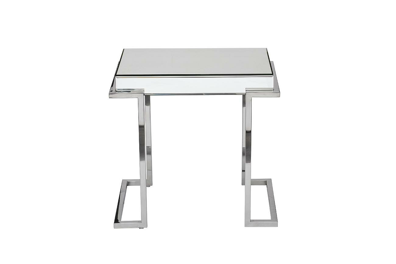 Стол журнальный Garda Decor KFG130 Стол журнальный зеркальный, нерж. сталь хром 57*41*55см арт. KFG130