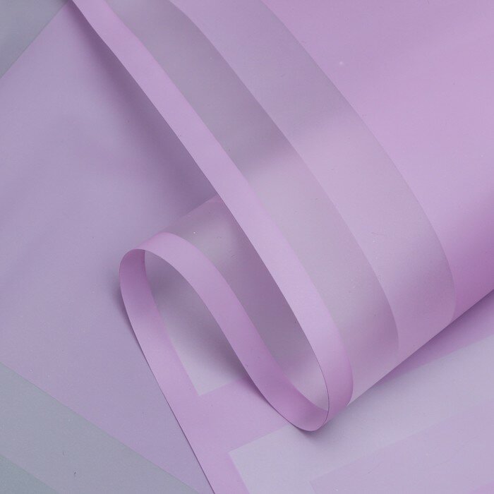 Пленка упаковочная для цветов 58см*10м, сиреневый