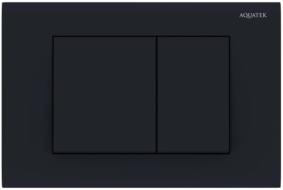 Кнопка смыва Aquatek KDI-0000012 для инсталляции, черный матовый