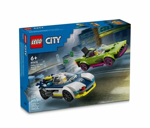 LEGO City 60415 Погоня на полицейской машине и маслкаре