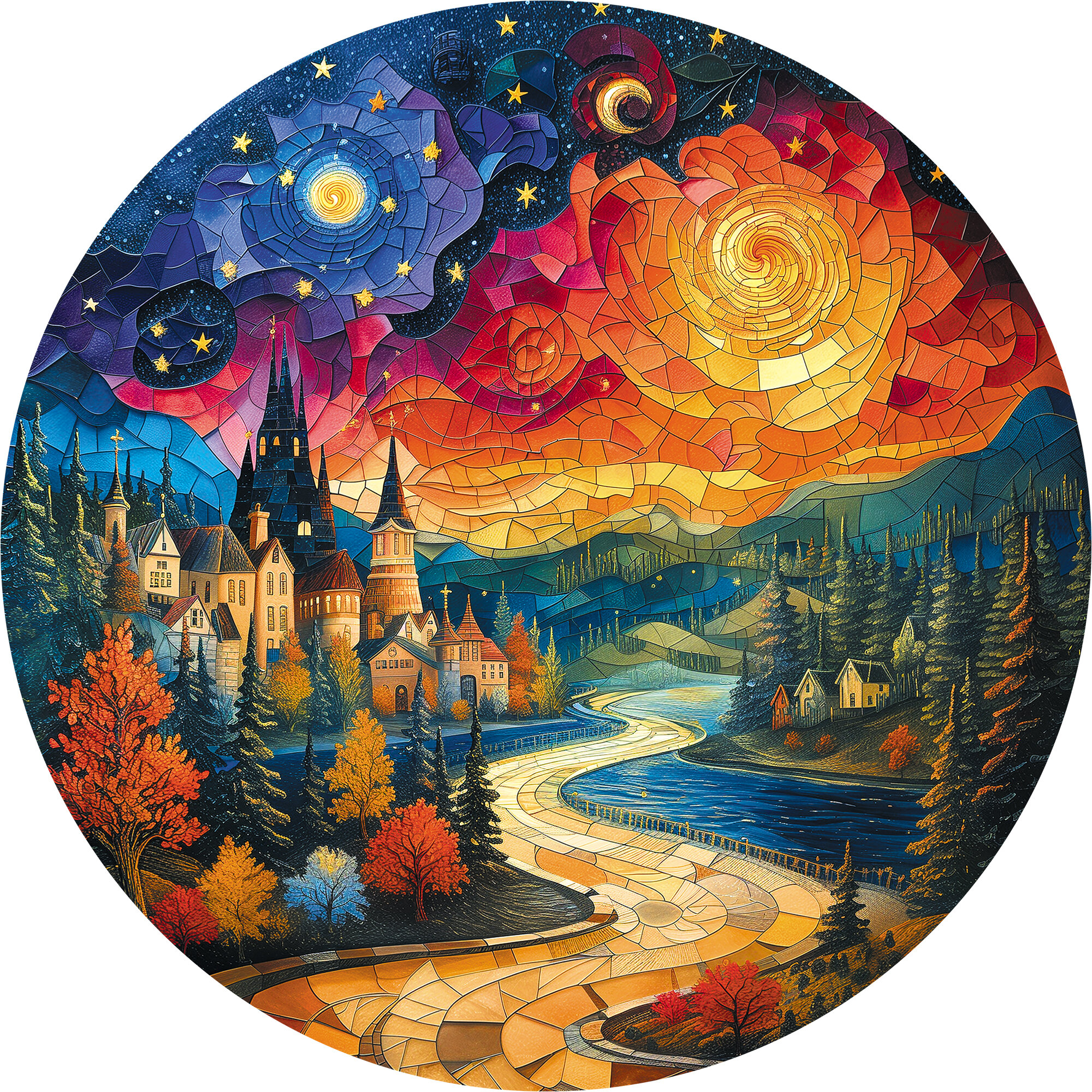 Деревянный пазл коллекции "Мир легенд" / 30х30см, 204 деталей / Подарок для взрослых и детей