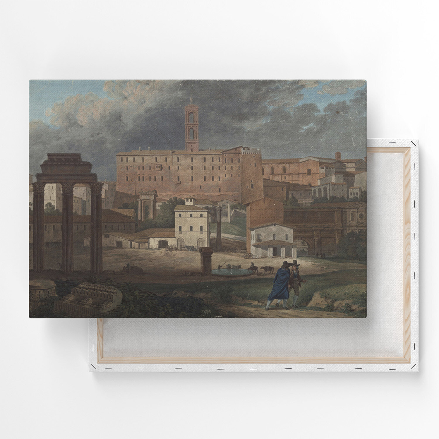 Картина на холсте, репродукция / Карл Фридрих Шинкель - View of the Capitoline Hill / Размер 40 x 53 см