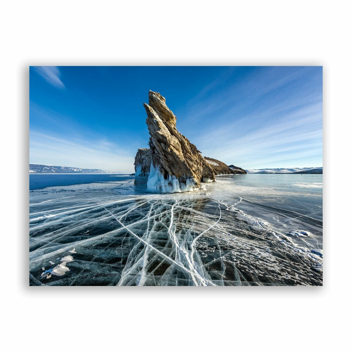 Постер, плакат на бумаге / Природа России - Байкал / Размер 30 x 40 см