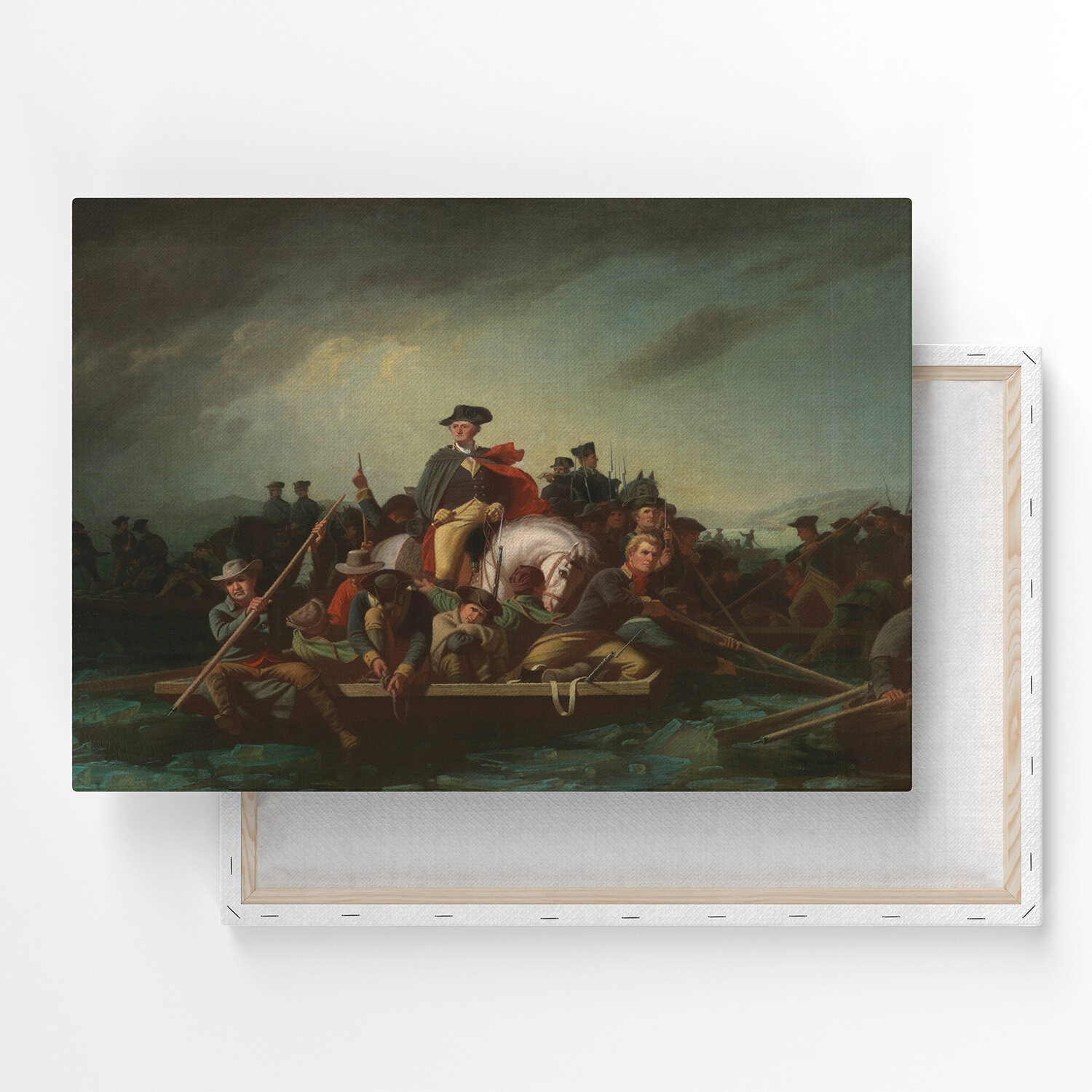 Картина на холсте, репродукция / Джордж Калеб Бингем - Washington Crossing / Размер 60 x 80 см
