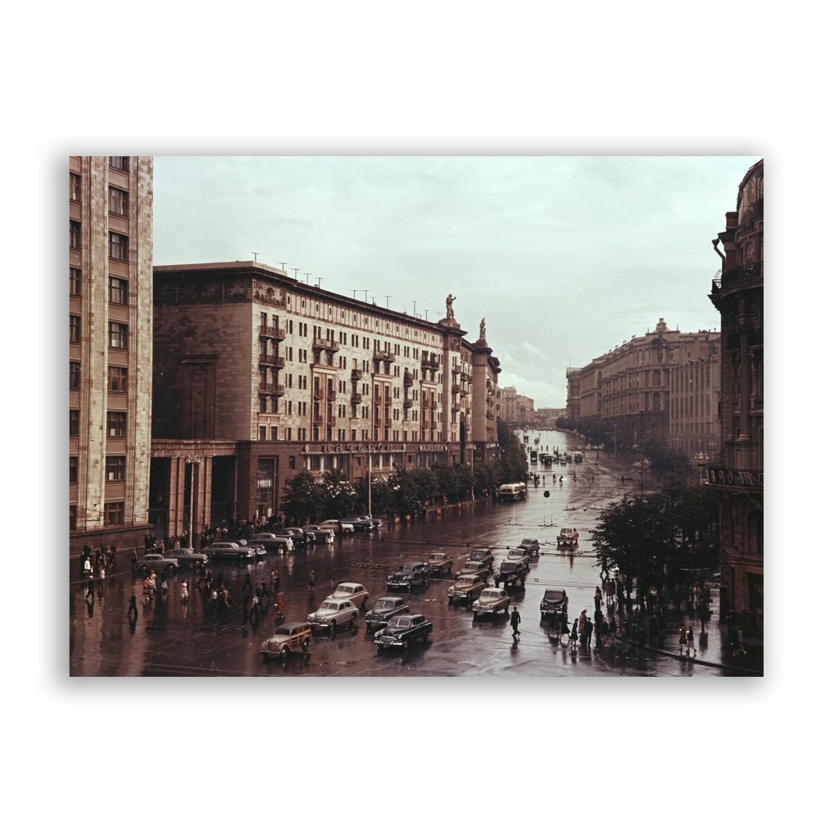 Советский постер, плакат на бумаге / Старая Москва / Размер 60 x 80 см