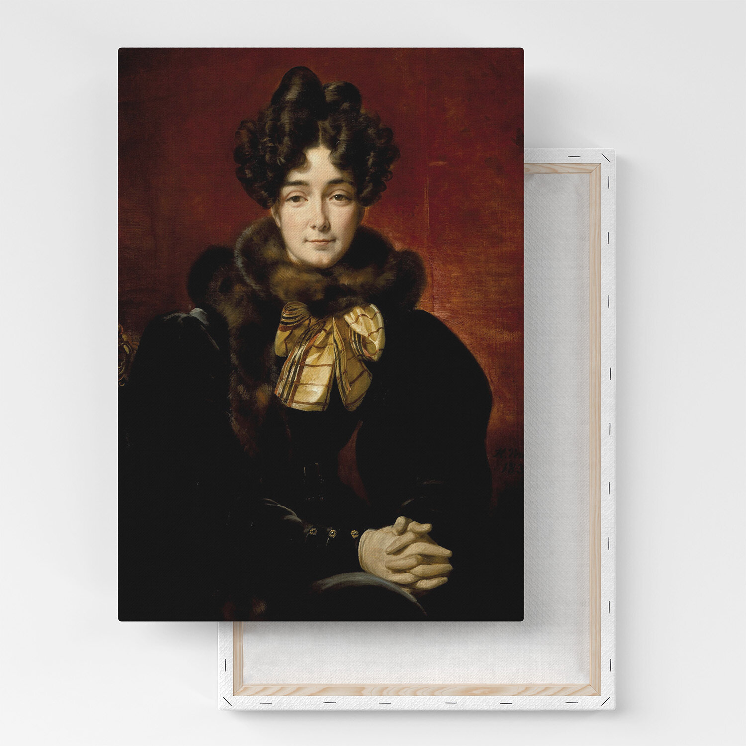 Картина на холсте, репродукция / Орас Верне - Portrait of a Lady / Размер 30 x 40 см