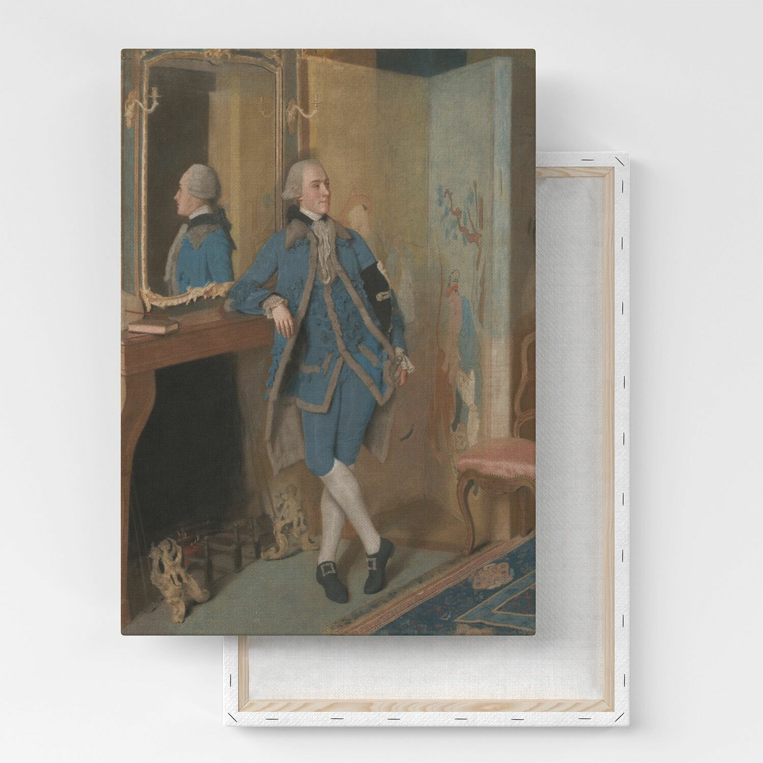 Картина на холсте, репродукция / Лиотар Жан-Этьен - Portrait of John, Lord Mountstuart / Размер 80 x 106 см