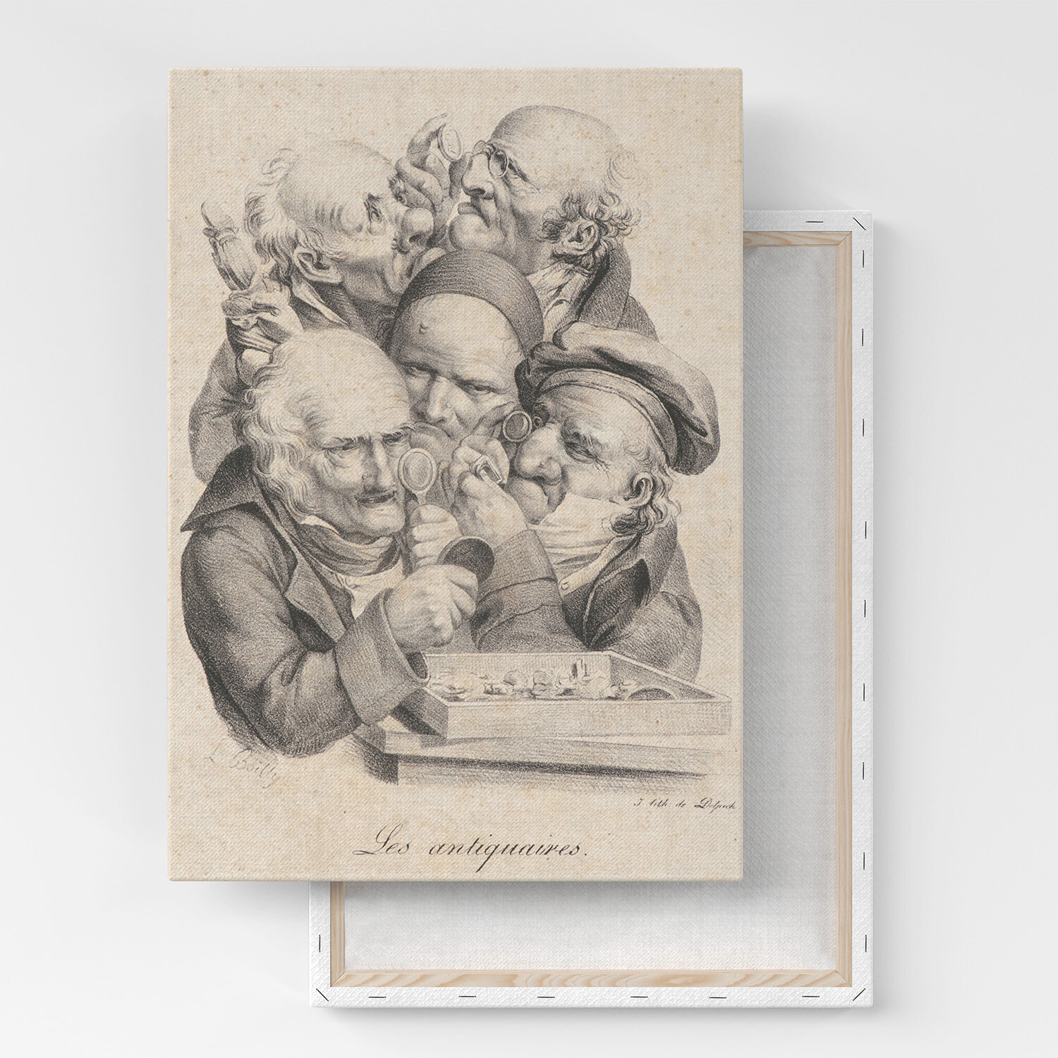 Картина на холсте, репродукция / Луи-Леопольд Буальи - The Antiquarians / Размер 80 x 106 см