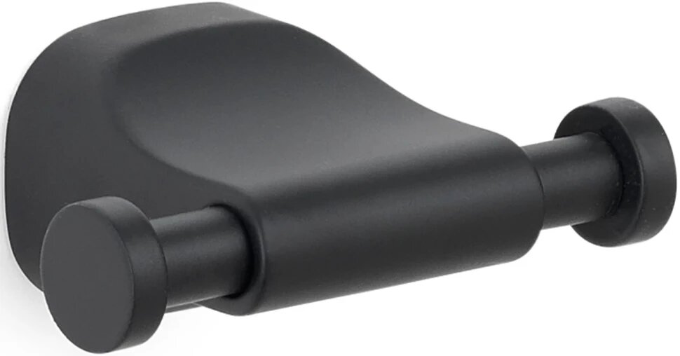 Крючок Gedy Stelvio ST26(14) двойной, для ванны, черный матовый