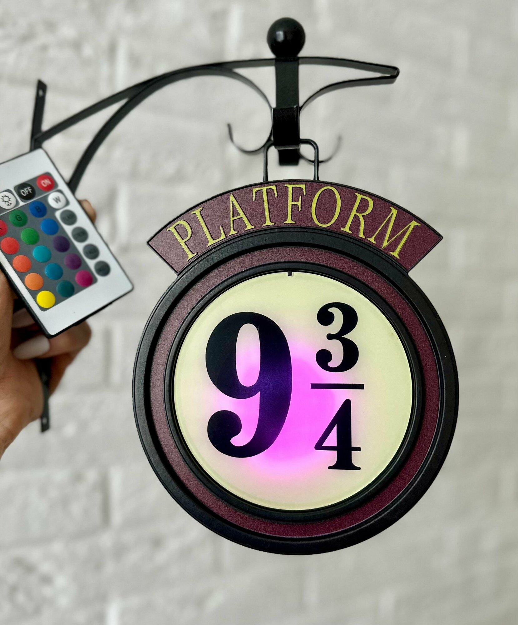 Фонарь-светильник "Гарри Поттер", RGB, пульт ДУ, на батарейках