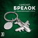 Брелок Ma&eR, серебристый/белый