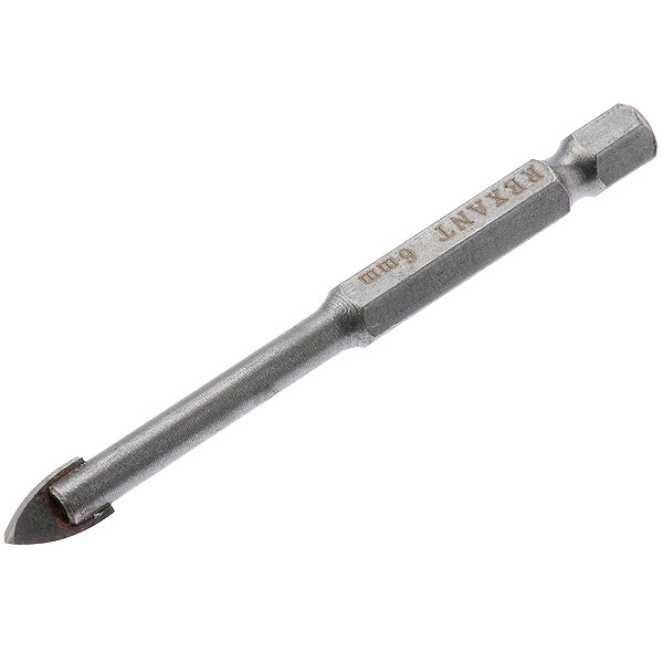 Сверло KR-91-0642 по стеклу и керамике 6мм шестигранный хвостовик (Kranz) (3 шт. в комплекте)
