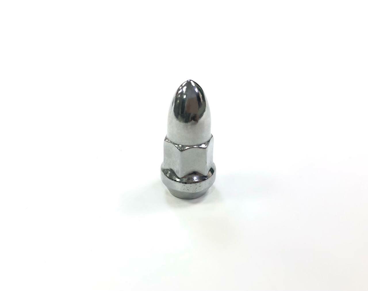 Гайка колесная "пуля" М12х1,25 h45 конусная закрытая, ключ 19, хром (1шт)