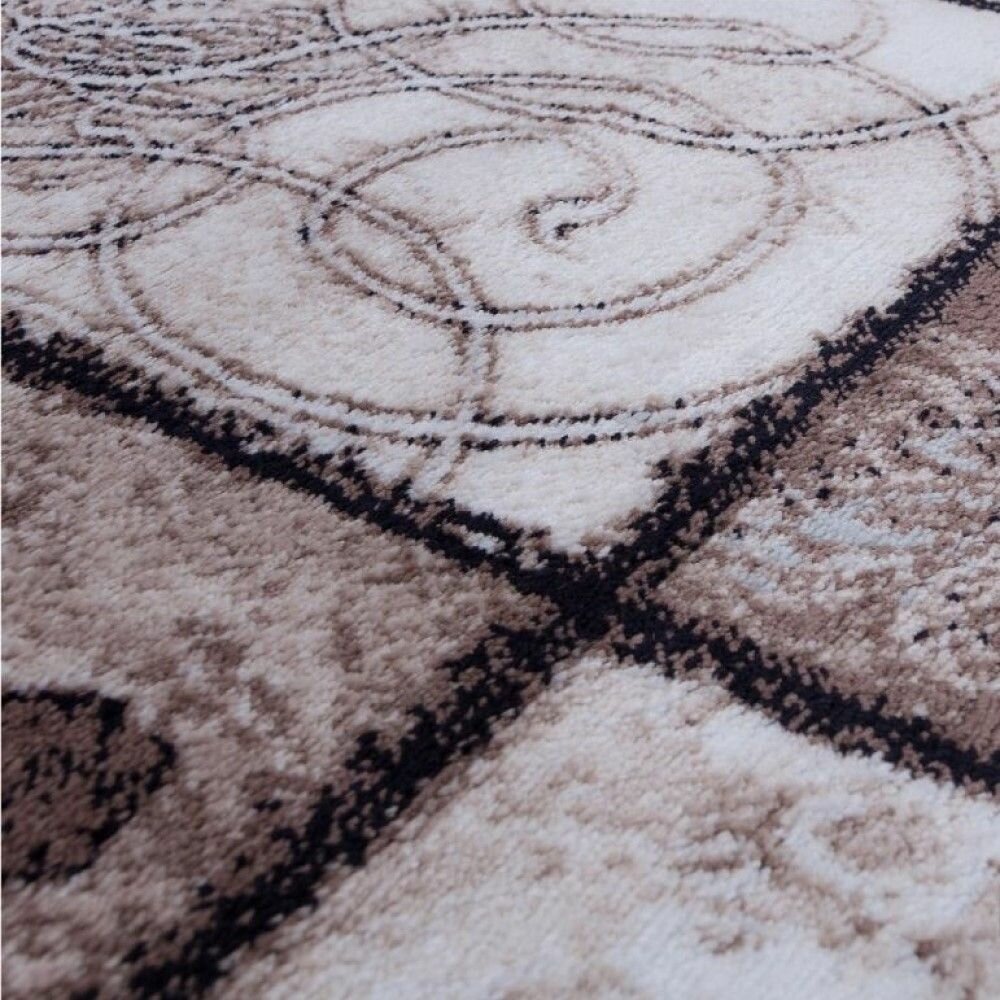 Ковер Валенсия Дэлюкс D328 1,5х1,5 м круг коричневый