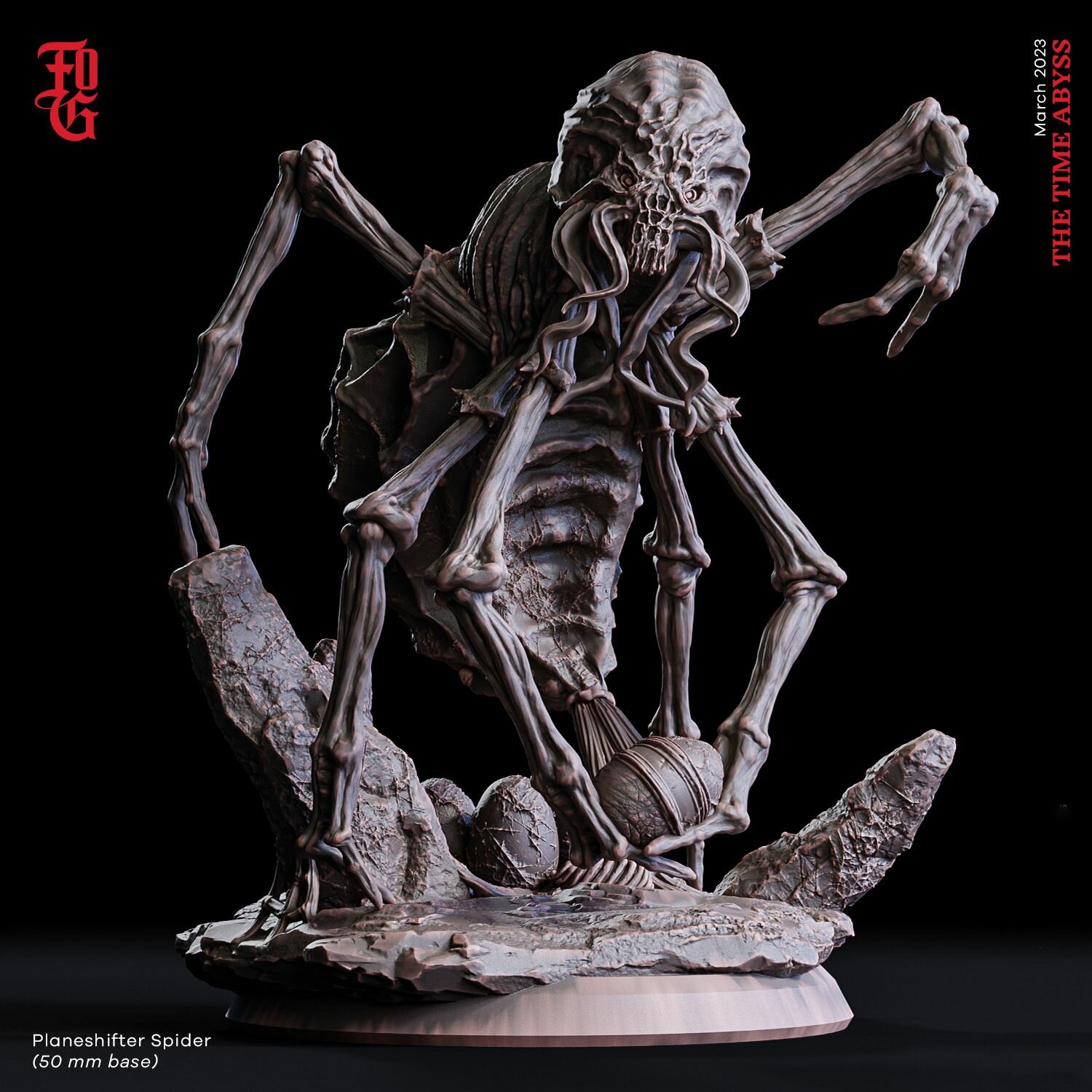Миниатюра D&D "Плановый паук" масштаб 32 мм (DnD, Dungeons & Dragons, ДнД, Подземелья и Драконы, Pathfinder)