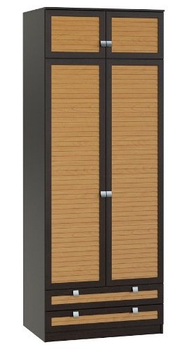 Шкаф распашной Кантри-2.2+А для одежды двухдверный 60*220*30