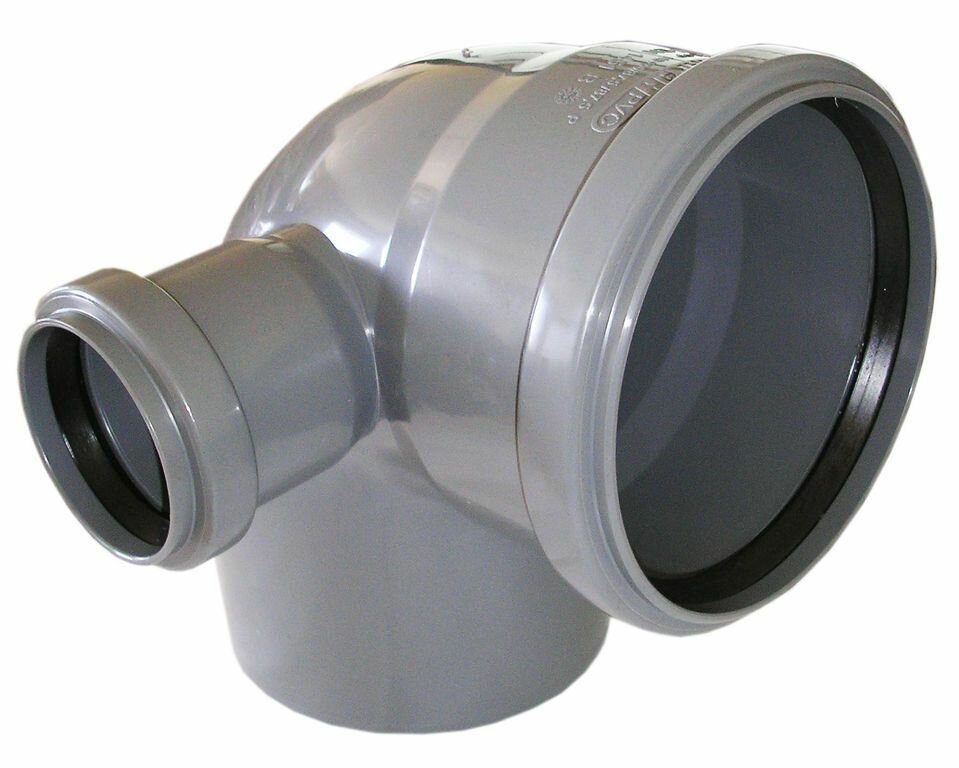 Отвод ф 110-90 левый выход 50