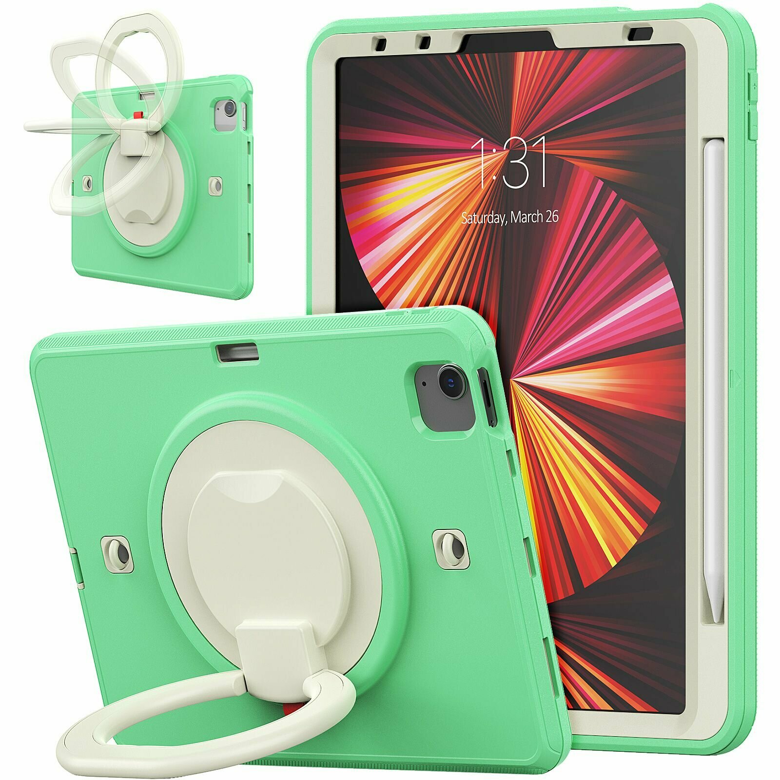 Чехол для iPad Air 4-5 (A2588 A2589 A2591 A2316 A2324 A2325 A2072) / iPad Pro 11" (2018-2022) Cullinan противоударный мятный