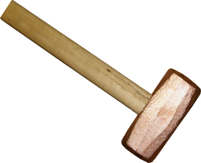 Кувалда КЗСМИ 4 кг омедненная, квадратный боек