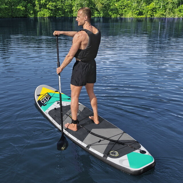 Надувной сап борд SUP Aqua Wander Travel 305*84 см с аксессуарами, Bestway, 65375