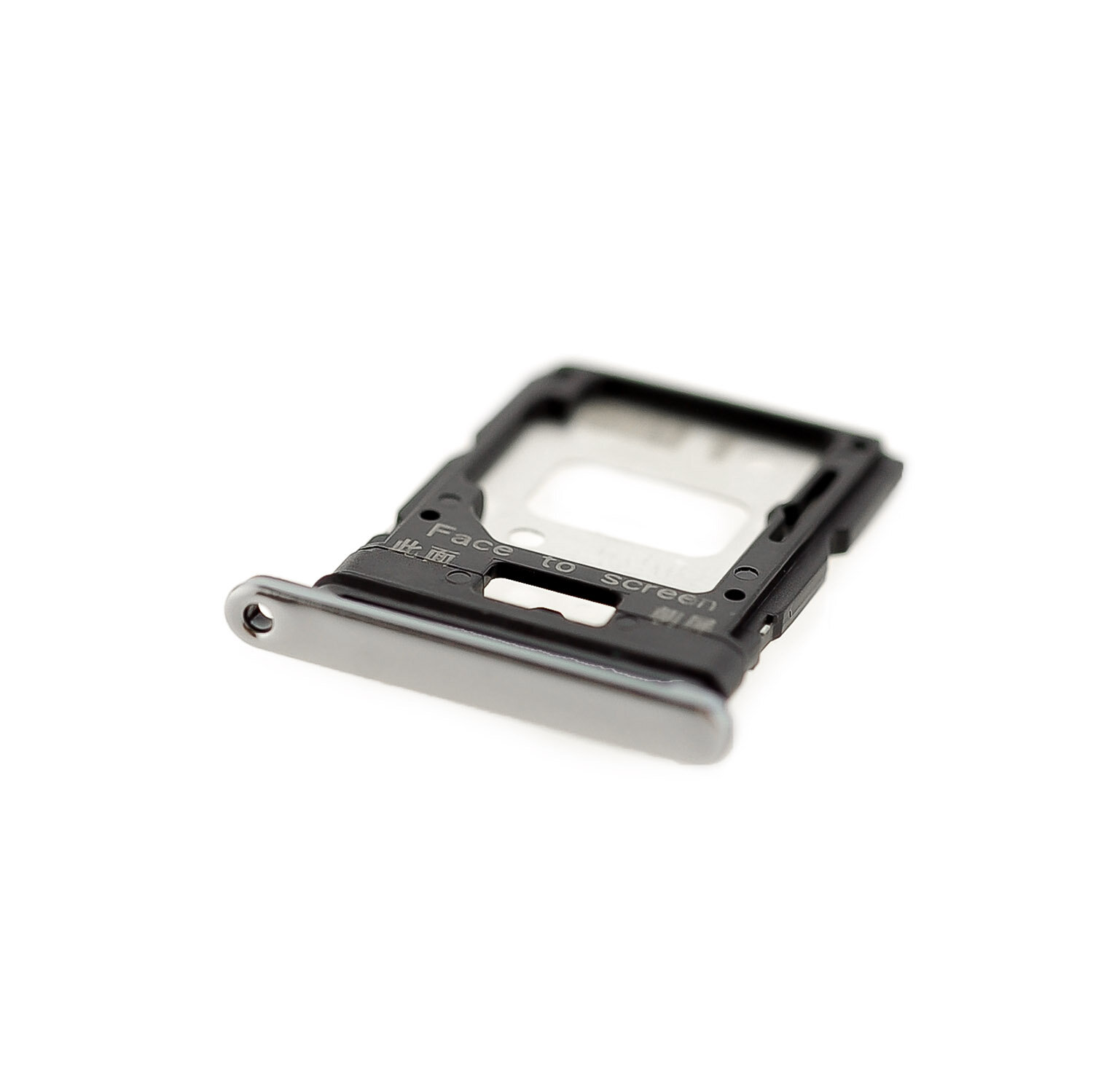 Слот SIM/ microSD-карт для Xiaomi Mi 11 Lite серебристый