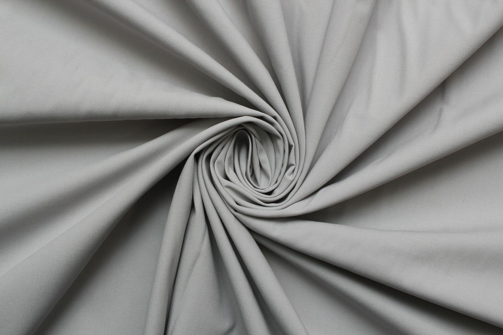Ткань Хлопок-стрейч светло-серый, 300 г/пм, ш156см, 0,5 м