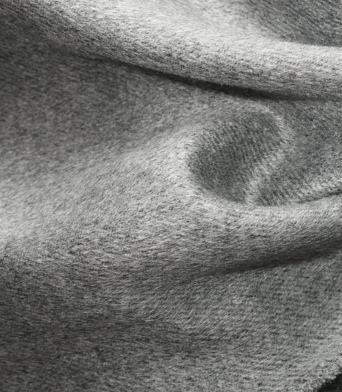 Ткань пальтовая дубль светло-серая, ш150см, 0,5 м