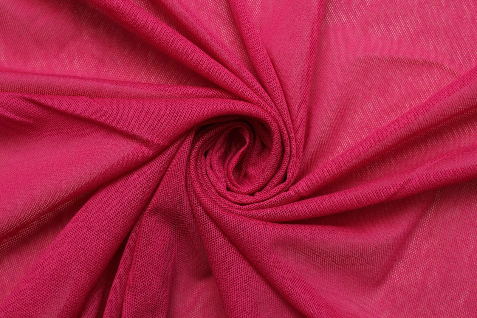 Ткань Трикотаж сетчатый малиново-розовый, ш132см, 0,5 м