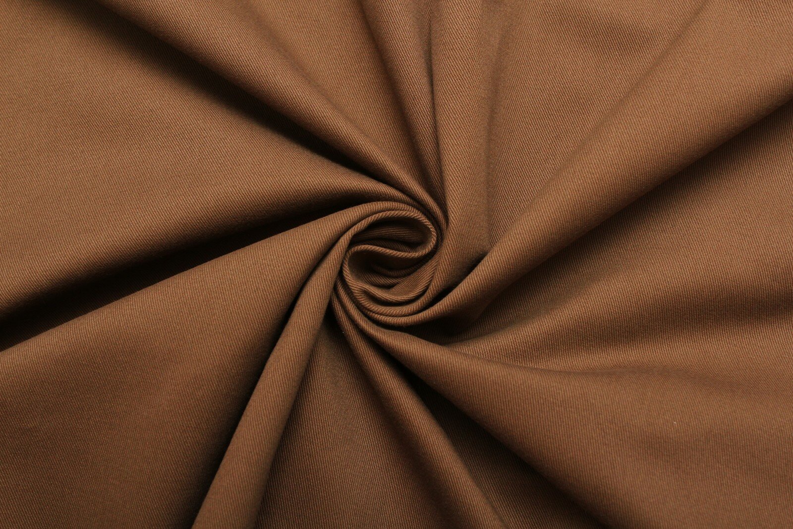 Ткань Хлопок габардин Nino табачно-коричневый, ш148см, 0,5 м