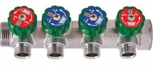 Коллектор Millennium 3/4" х1/2" на 4 выхода под евроконус. Арт. MKRK43412