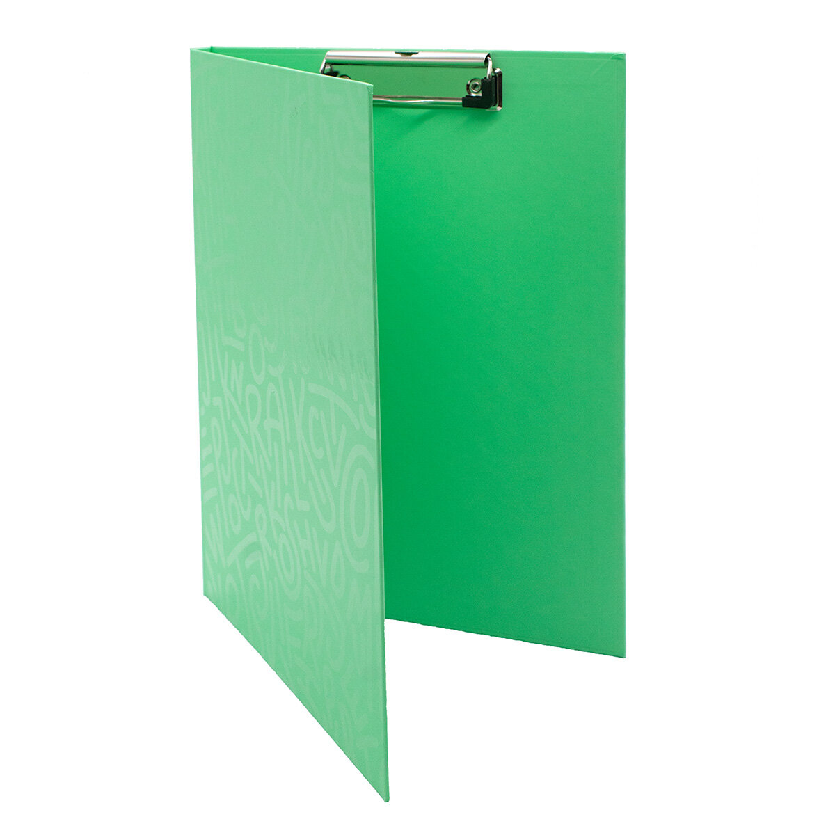 Папка планшет для документов А4, с зажимом и крышкой, ламинированный картон, Lamark Delight Time (мята)