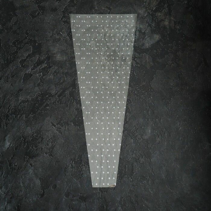 Пакет для цветов, конус, прозрачный Цветы , 24 60 см