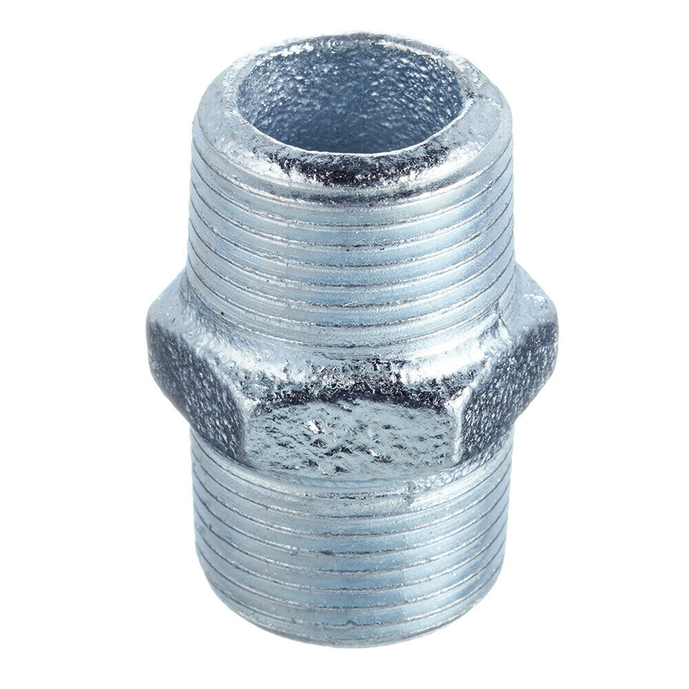 Ниппель Gebo Platinum (280-5V) 3/4 НР(ш) х 3/4 НР(ш) чугунный оцинкованный