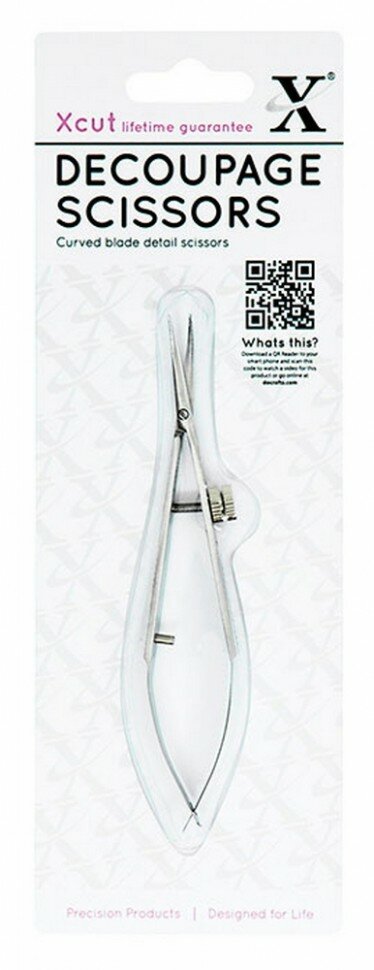 Docrafts XCU255106 Ножницы для декупажа, с закругленным лезвием, 1 шт