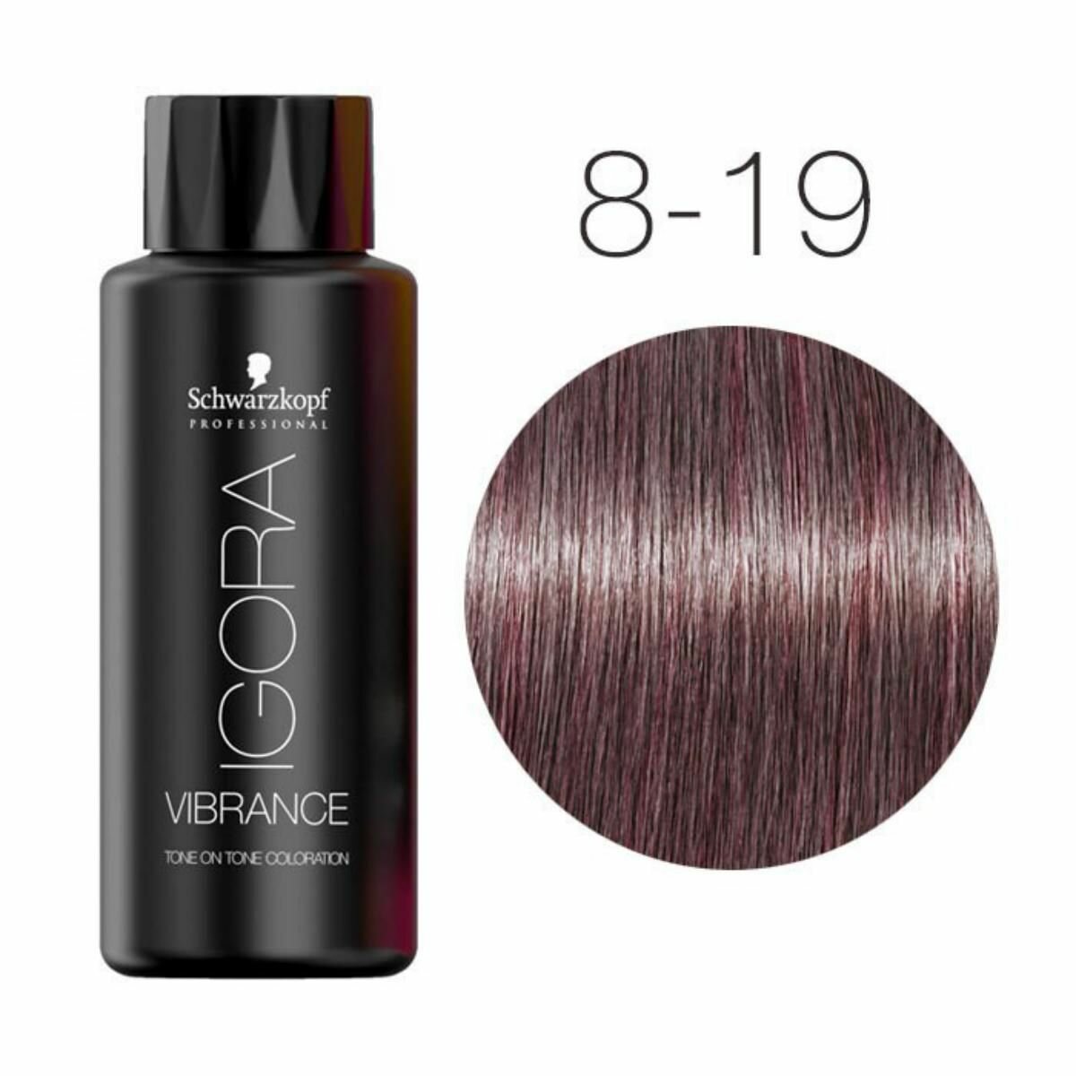 Schwarzkopf IGORA Vibrance 8-19 Светлый русый фиолетовый Краска для волос 60мл