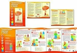 ШирмочкиИнформационные Правильная одежда и обувь (с пластиковым карманом и буклетом) (А4, карт)