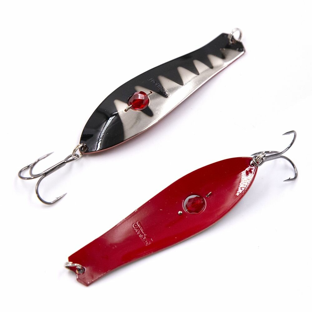 Блесна колеблющаяся (колебалка) Kuusamo Professor 2, 90мм, 26гр. с бусиной BL/N-R