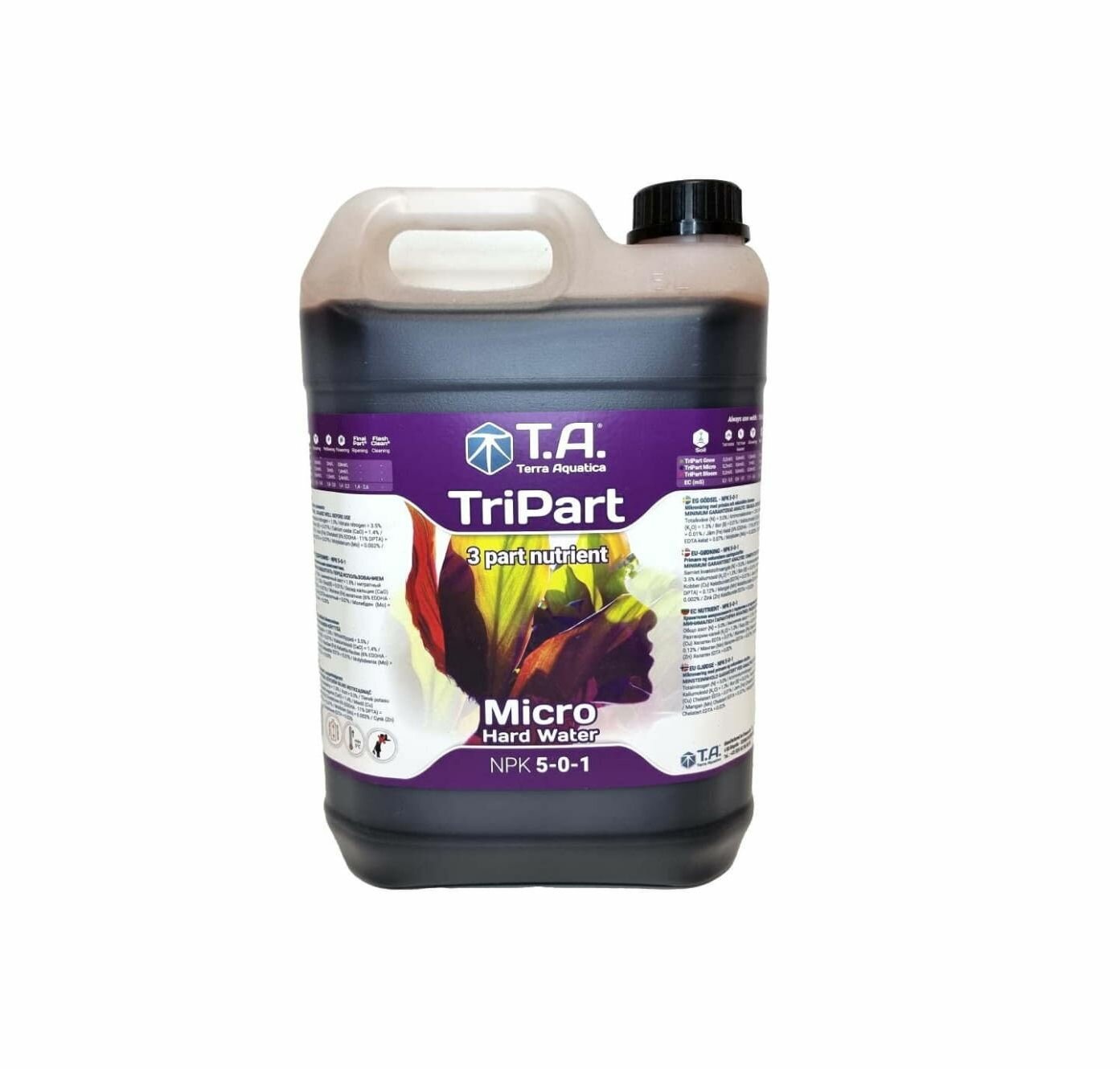 Удобрение для жесткой воды Terra Aquatica TriPart Micro HW (ex GHE FloraMicro HW) 10 л.