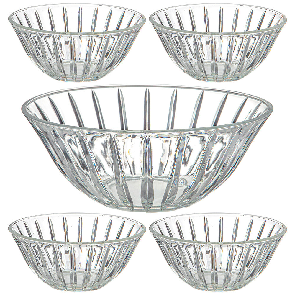 Набор салатников из 5 шт. lines 1600 мл/300 мл KSG-691-066